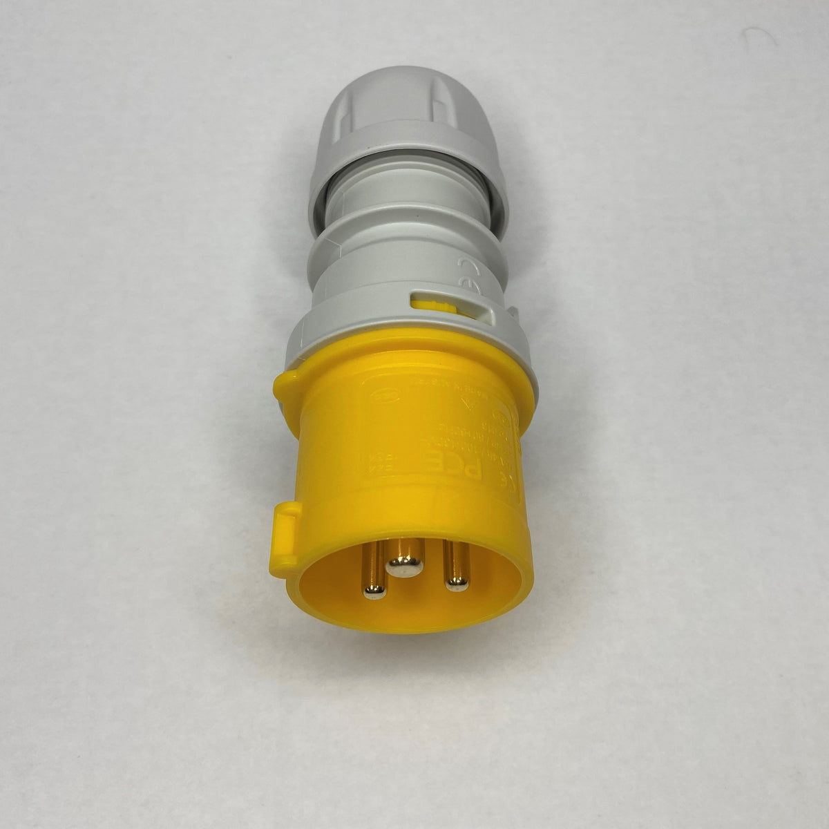 PCE YELLOW 110V 16A 2P+E Plug IP44 – Mcc Power Accessories